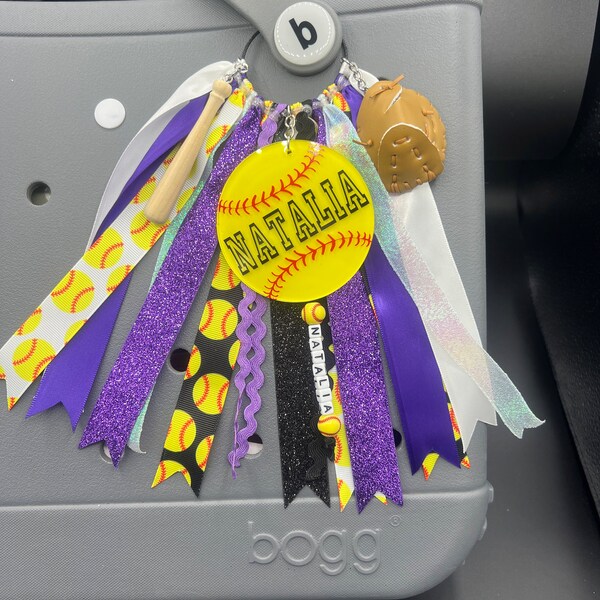 Softball Keychain -- PERSONALIZED SOFTBALL GIFTS -- Team Gifts ...