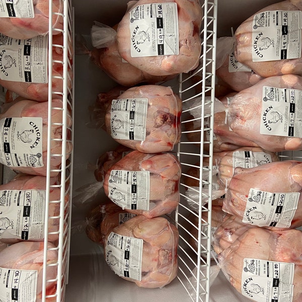QUAIL Poultry Custom Processing Label PL 90-492 EXEMPT Farm Raised ...