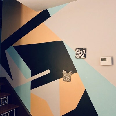 Vintage, Unique Upcycle Wall Décor Ceiling Tin Clock With off Center ...