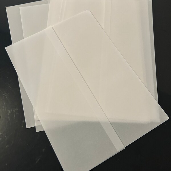 Pre-folded Vellum Jacket and Wax Seal Set Sized for 5x7 Invitations, A5 ...