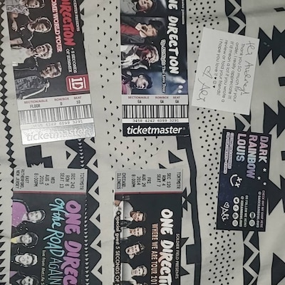 One Direction Tour Bundle of 4 Souvenir Concert Tickets - Etsy