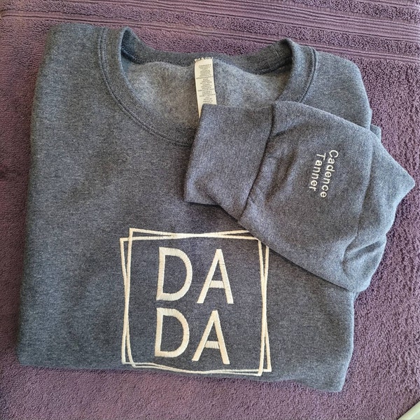 Dada Embroidery Design, Father's Day, Daddy, Dad Machine Embroidery ...