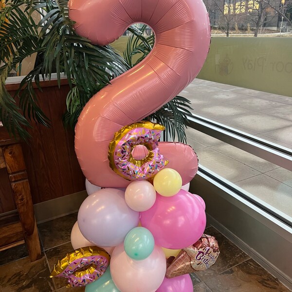 DIY Large 55" Candy or Unicorn Birthday Balloon Sculpture, Pastel ...