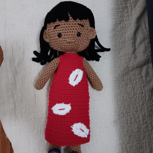 PDF File Amigurumi Lilo Pattern Crochet Lilo Doll in English US Terms ...