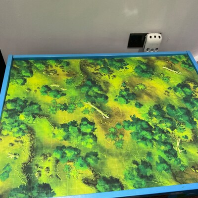 Jungle Battle Mat Terrain Essentials Cast 'n Play 1 Inch Grid Combat ...