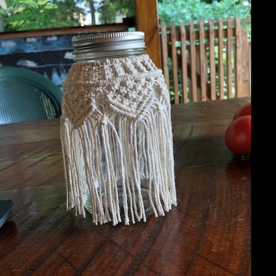 Video Tutorial Medium Macrame Jar Pattern - Etsy Canada
