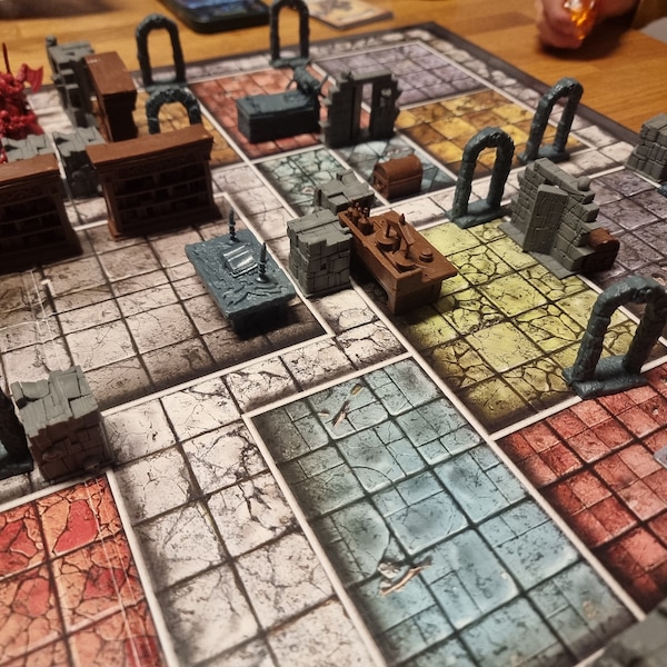 Heroquest Miniatures Staircase, Spiral Staircase, Secret Door, Blocked ...