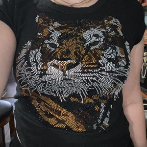 Cross With Wings Iron on Heat Transfer Rhinestone Design, Hot Fix ...