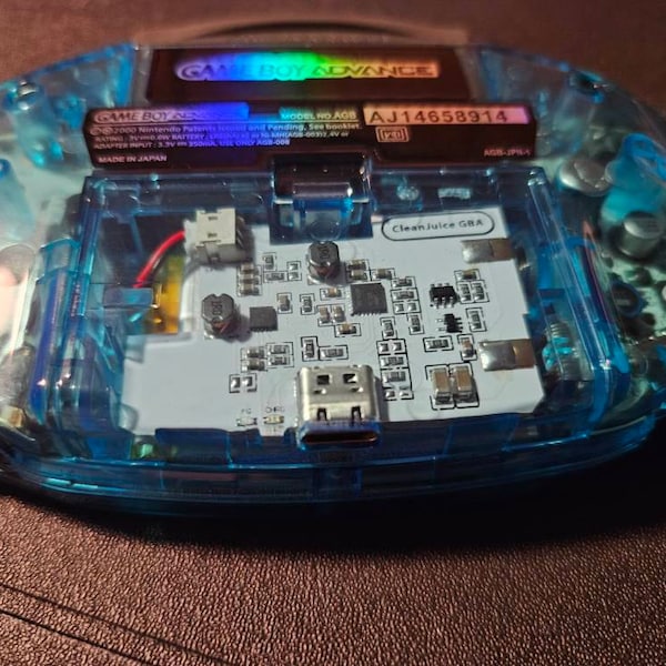 Gameboy Advance 1800mah Usb-c Rechargeable Battery Mod (ADD ON ONLY ...