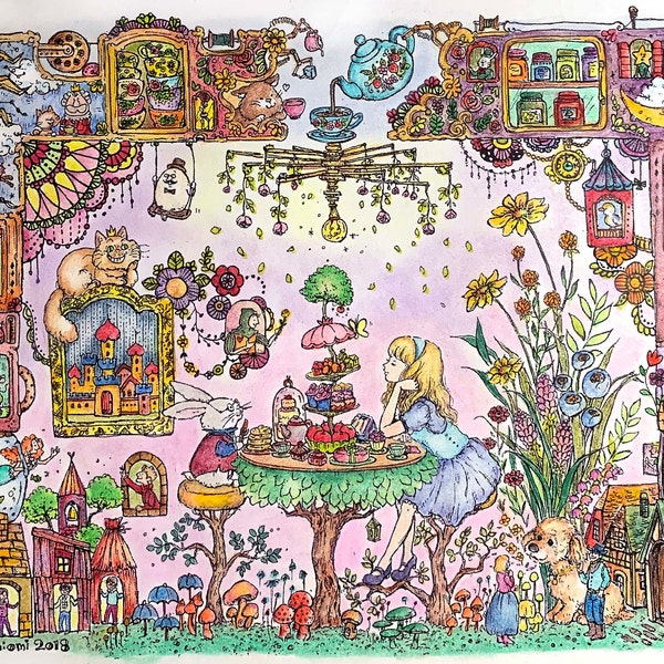 Chihiro_shiomi_original_coloringpages_set_2 - Etsy