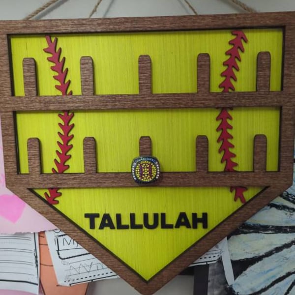Baseball Ring Display - Softball Ring Display - Little League Ring ...