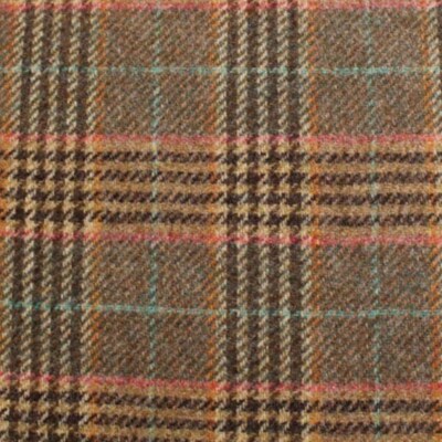 100% Wool Windowpane Check Tweed Fabric DM32 - Etsy