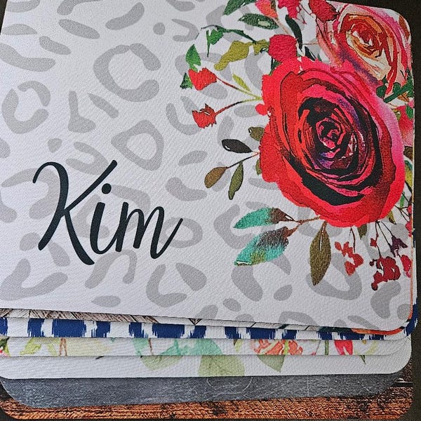 Personalized Mouse Pads - Monogrammed Mouse Pad -round or Retangle ...