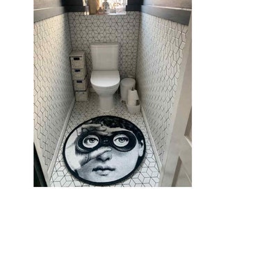 Round Moon Face Figure Rug, Modert Art Design Rug, Stars Figured Rug ...