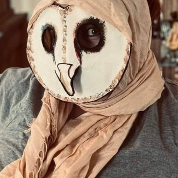 Barn Owl Masks, Adult Owl Halloween Costume, Props for Masquerade ...