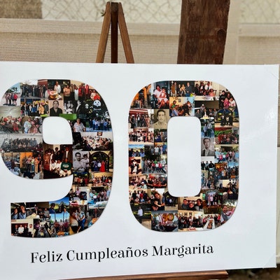 1981 Photo Collage Number 40th Birthday Gift for Him - Etsy