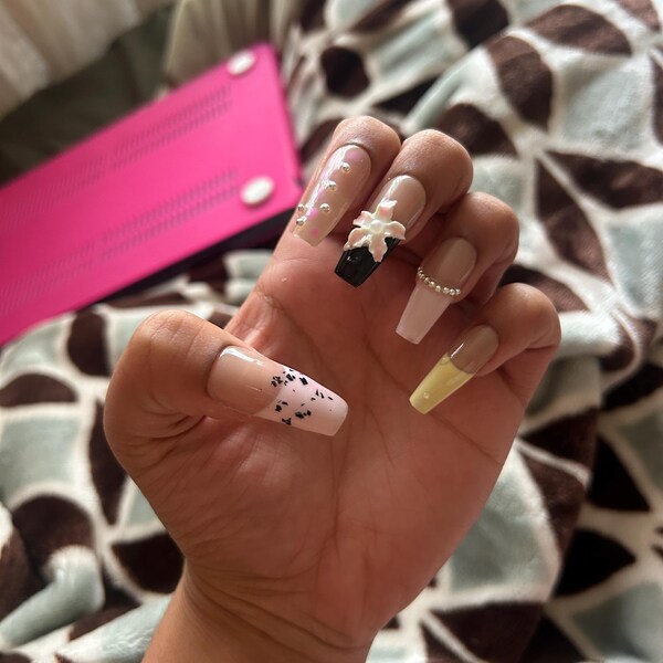 Blind Nail Box, Two/three Sets of Press-on Nails, Mystery Box, Gothic ...