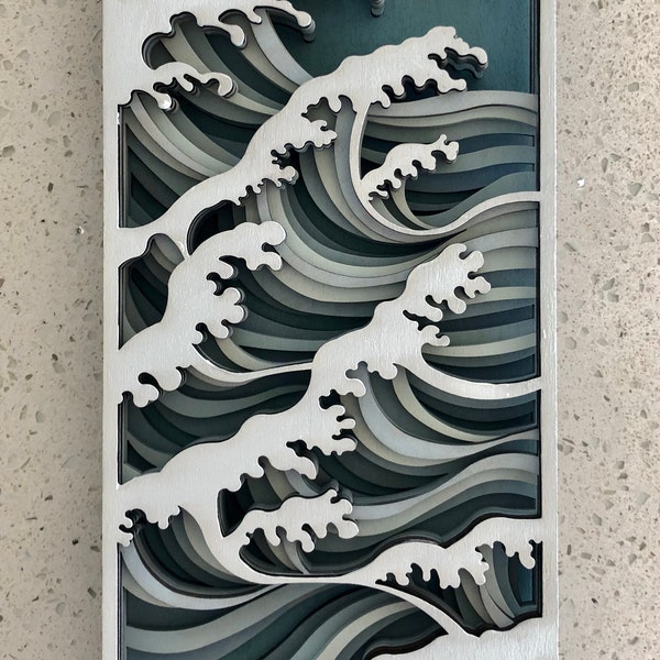 Digital Files-wave-cricut SVG-CNC Laser Cut Multilayer 3D Mandala ...