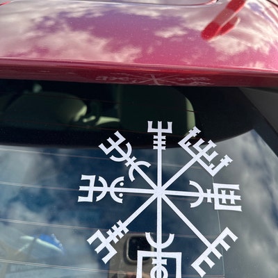 Vegvisir Norse Mythology Viking Vinyl CAR DECAL Pagan Asatru Runic ...