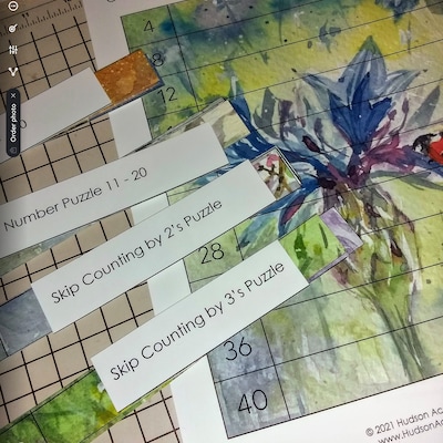 Animals Counting Puzzle, Numbers and Counting, Forest Schooling, Skip ...