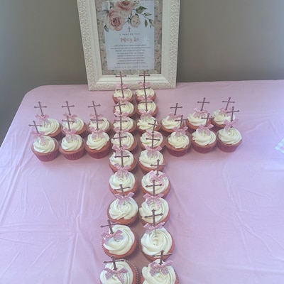 Personalized Prayer Sign for Girl, Editable Pink Floral Sign, Baptism ...