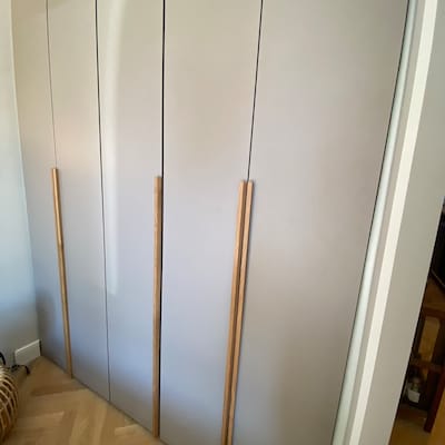 Minimalist Oak Wood Handles 130cm, 140cm, Ikea Pax Upgrade. - Etsy