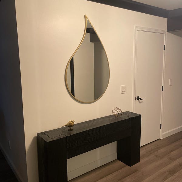 Teardrop Mirror | Waterdrop Shaped Wall Mirror | Modern Droplet Mirror ...