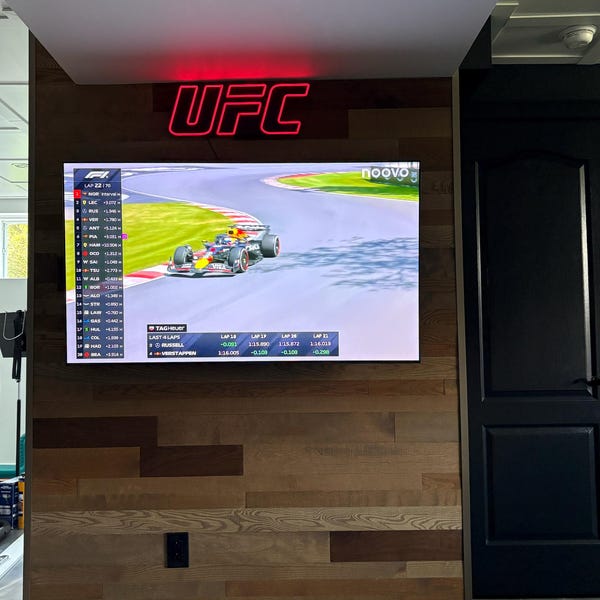 UFC LED Neon Sign: Bright Red MMA Decor for Fans of Combat Sports ...