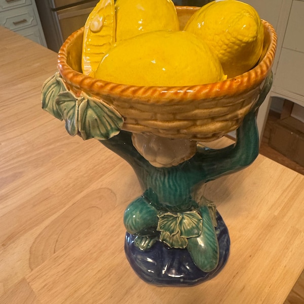 Ceramic Lemon Yellow Citrus Fruit Kitchen Home Decor Handmade Clay ...