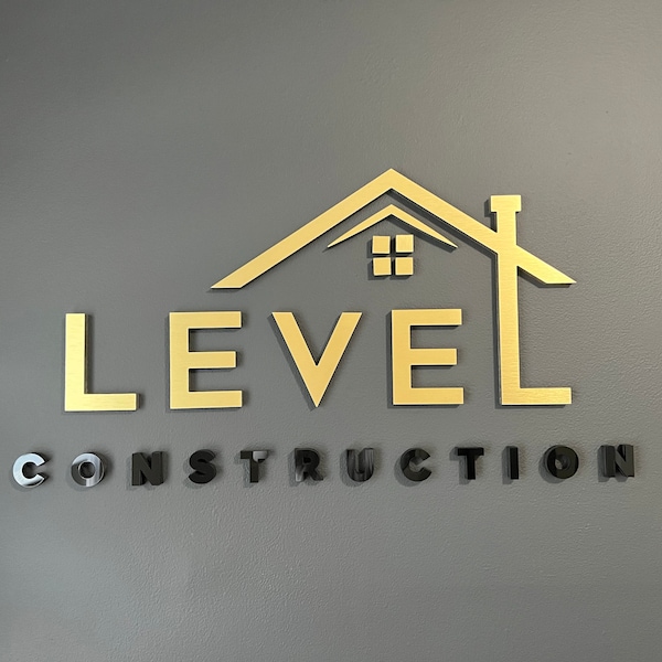CUSTOM SIGN KIT! Dimensional Letters - Metal Brushed or Polished - Turn ...