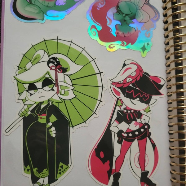 Splatoon Idol Vinyl Stickers - Etsy