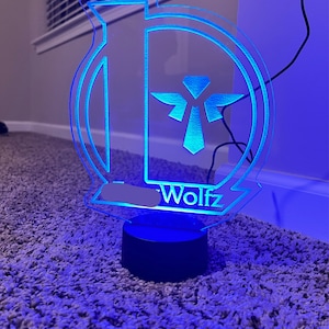 Classic MOBA Inspired LED With Custom Gamertag Great Gift for Gamers - Etsy