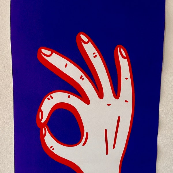 Sign Language Alphabet Poster, International Sign IS Art Print ...