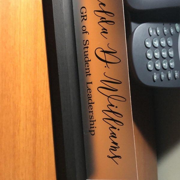 SUN-BLEACHED Rustic Desk Sign Modern Office Unique Name Tag for Desk ...