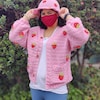 Strawberry Cardigan Pdf Crochet Pattern - Etsy