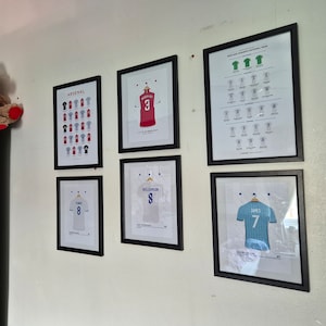 Arsenal Women's Super League 2023-24 Squad Print Shirt Poster Art FREE ...
