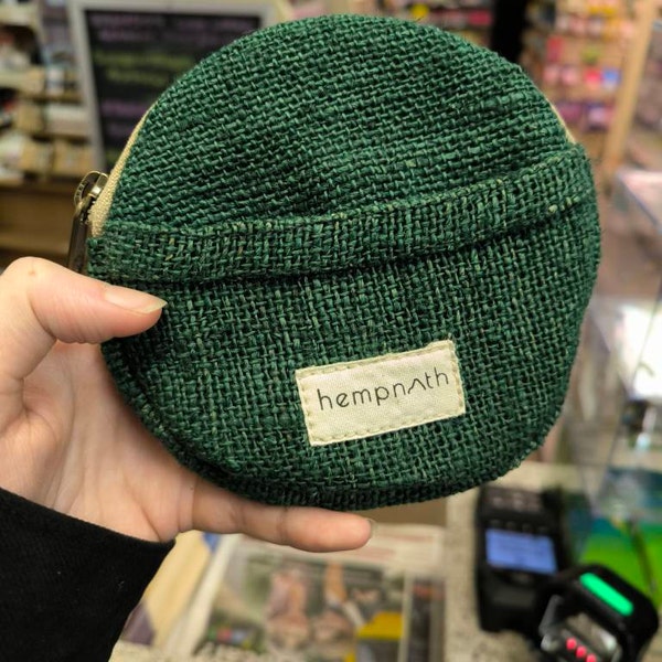 Eco-friendly Hemp Coin Purse: Handmade Vegan Mini Wallet - Etsy