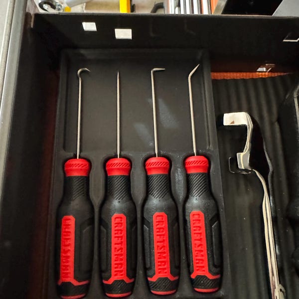 Craftsman 4-piece Pick Set Organizer - Custom 3D Printed & Gridfinity ...