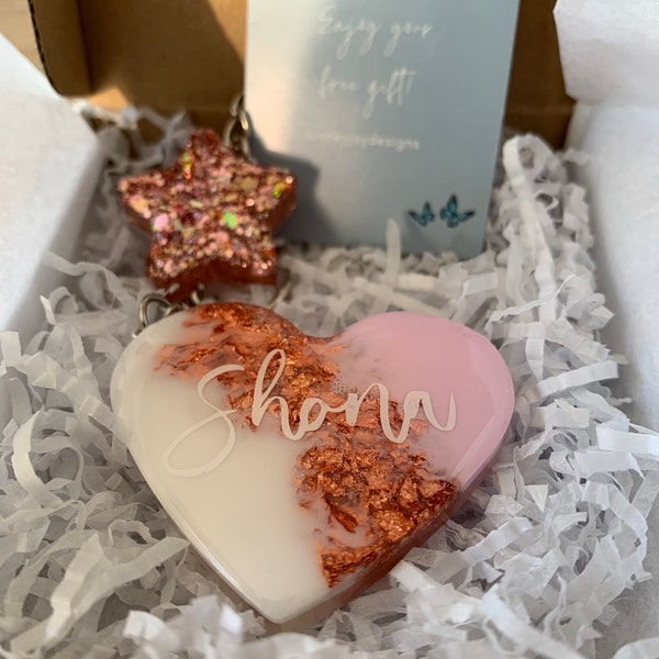 God Mother Resin Glitter Heart KEYRING, God Mother Gift, God Mum ...