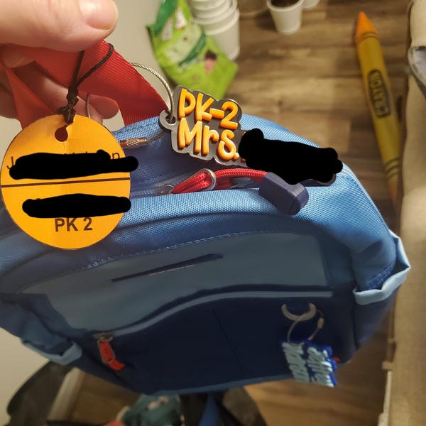 Name Keychain, Backpack Name Tags, Diaper Bag Tag, Personalized Name ...