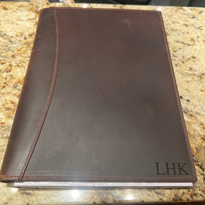 Classy Leather Checkbook Cover for Executives, Business Owners, Gift ...