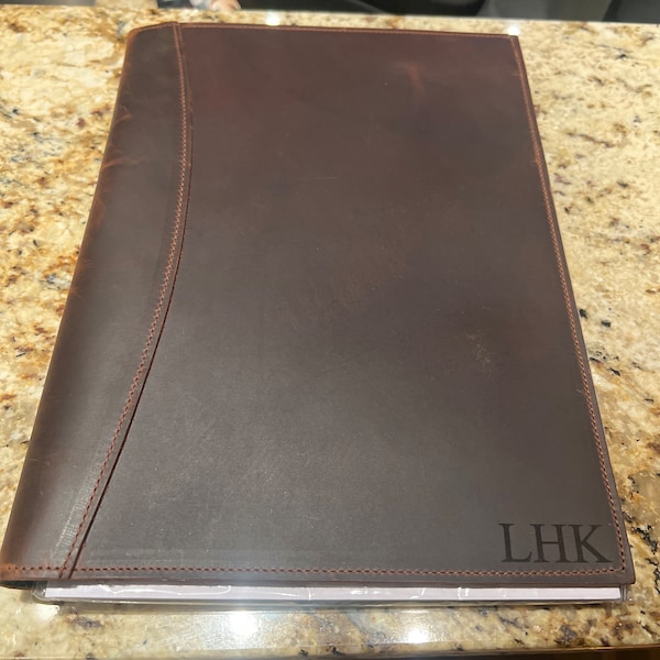 Classy Leather Checkbook Cover for Executives, Business Owners, Gift ...