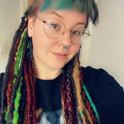 Full Set Dreads Extension Braids / Brown Blone Gray Mix / Decorated ...