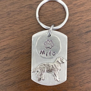 German Shorthaired Pointer Memorial Keychain GSP Key Chain | Etsy