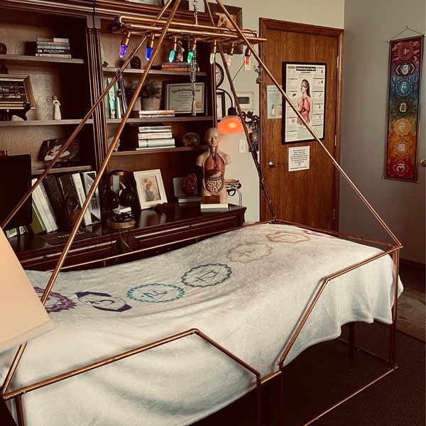 Vogel Clear Quartz Crystal Light Bed, Chakra Bed by Copper Therapy ...