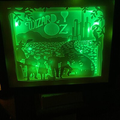 Fox Light Box Shadow Box Digital Files - Etsy