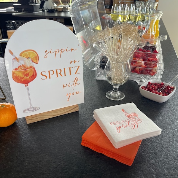Feeling Spritzy Cocktail Linen-like Napkins - 20 per Pack - Etsy