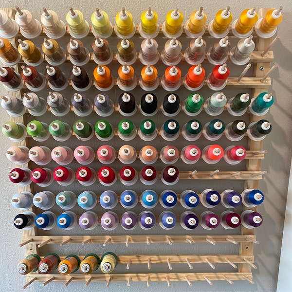 144 Spool Thread Rack-2 Inch Spacing Thread Storage, Thread ...