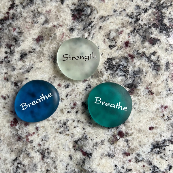 Sea Stones Imprinted Glass Word Stones - Replica Sea Glass - Etsy