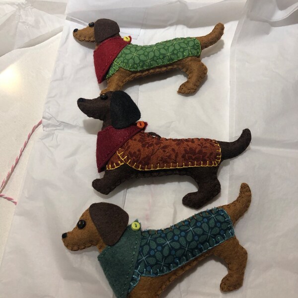 Poodle Felt Ornament Sewing Pattern, Felt Dog PDF Pattern, Digital ...